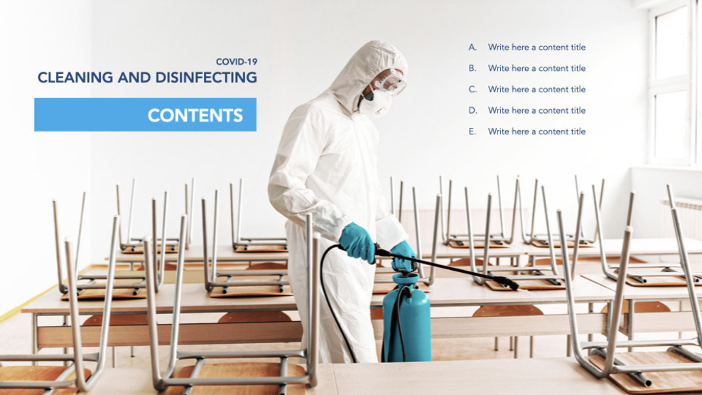 COVID-19 Cleaning and Disinfecting template design