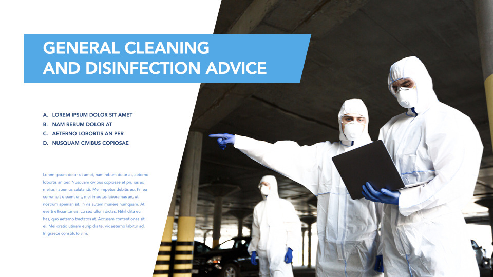 COVID-19 Cleaning and Disinfecting template design