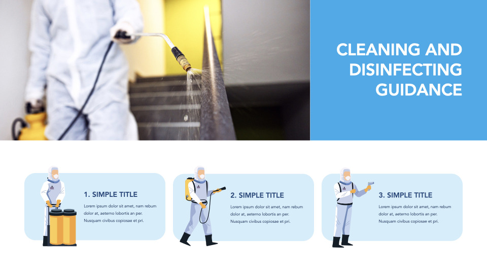 COVID-19 Cleaning and Disinfecting template design