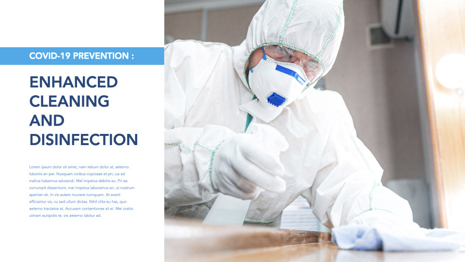 COVID-19 Cleaning and Disinfecting template design