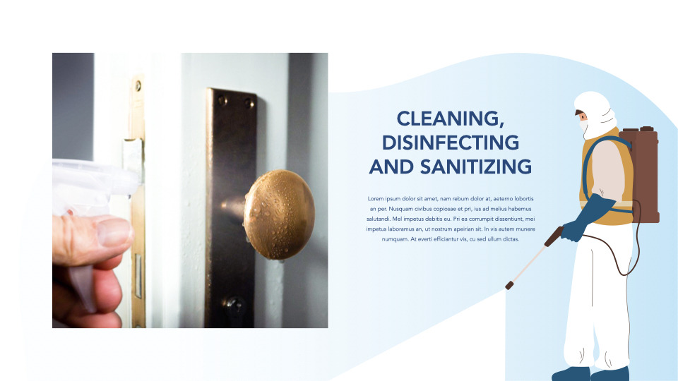 COVID-19 Cleaning and Disinfecting template design