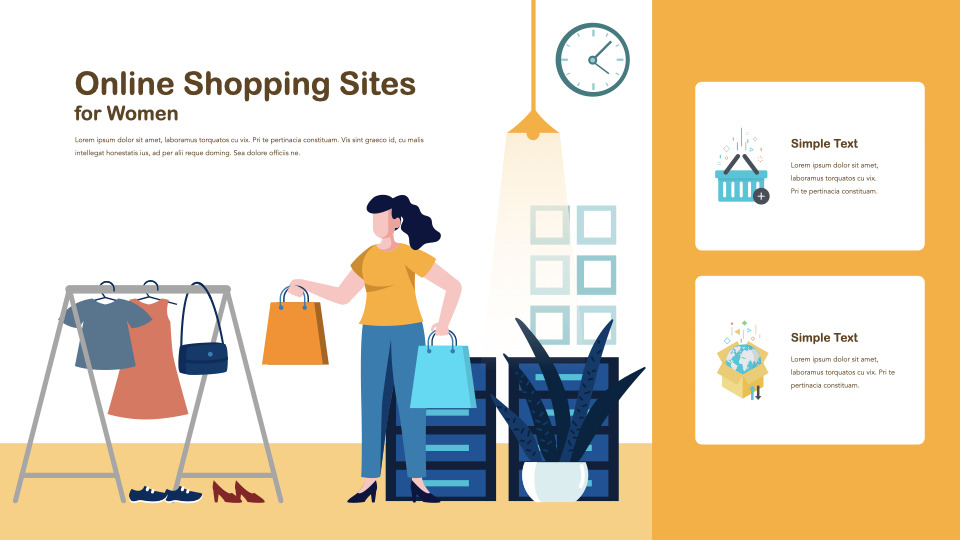 Online Shopping template keynote