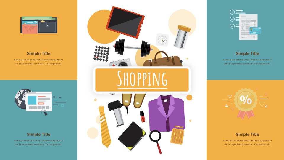 Online Shopping template keynote