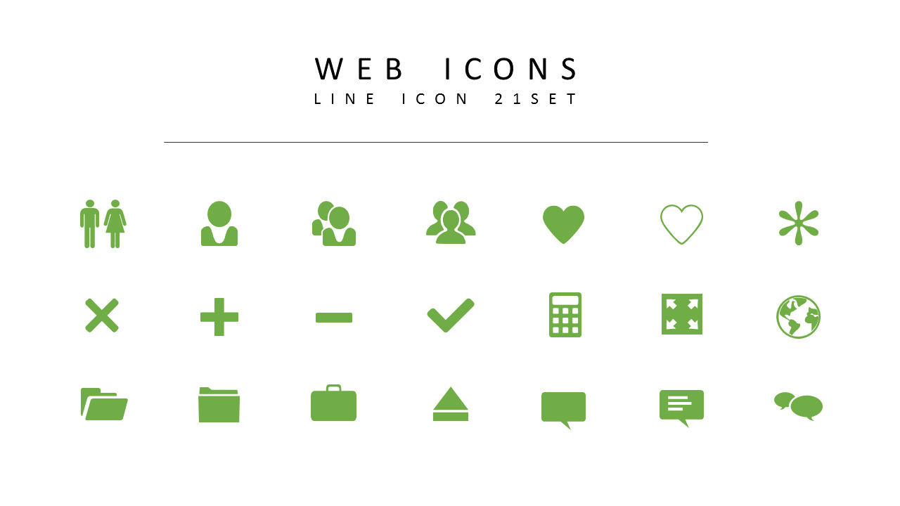 Web (21) Flat Design Icons|Diagram