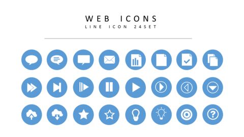 Web (24) Icons Vectors|Diagram