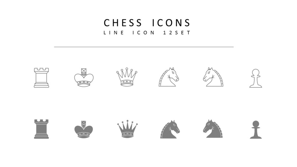 12 Chess Icons|Diagram