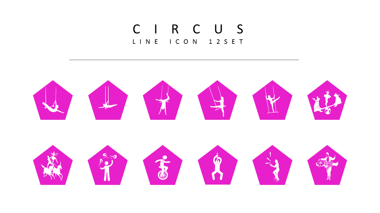 12 Circus Icons|Diagram