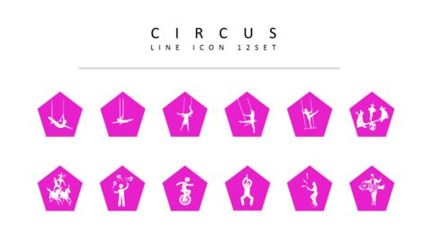 12 Circus Icons|Diagram