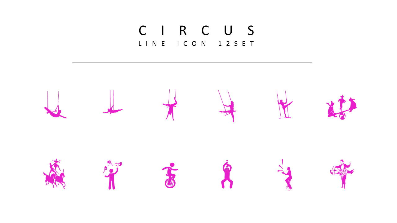 12 Circus Icons|Diagram