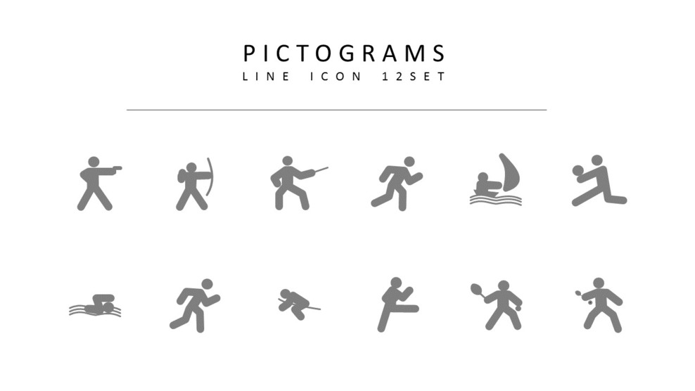 12 ensembles de pictogrammes Icônes vectorielles|Diagramme
