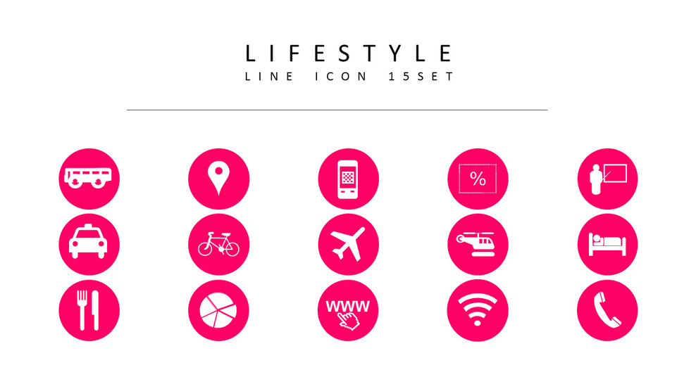 15 Lifestyle Icons|Diagram
