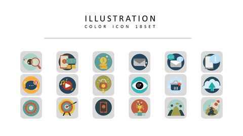 18 Illustration Vector Icons|Diagram