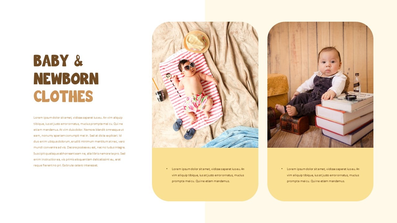 Baby Fashion professional presentation|Education|PPT Templates
