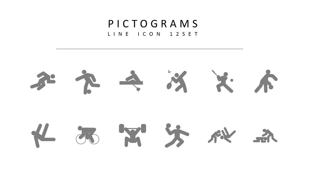 Pictogramas (12) Arte vectorial|Icono|Diagrama