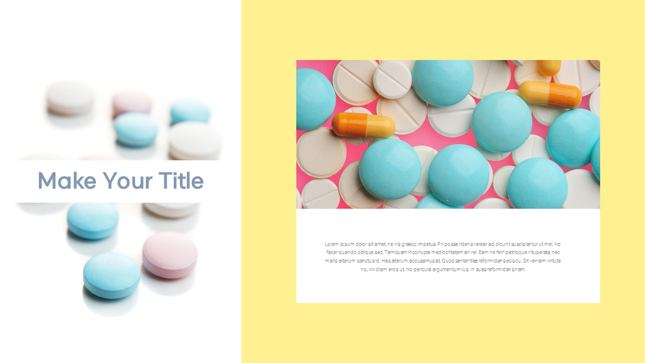 Creative Concept Made of Pills Business Presentations|Medical|PPT Templates