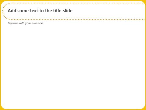 Free Powerpoint Sample - Orange Borders