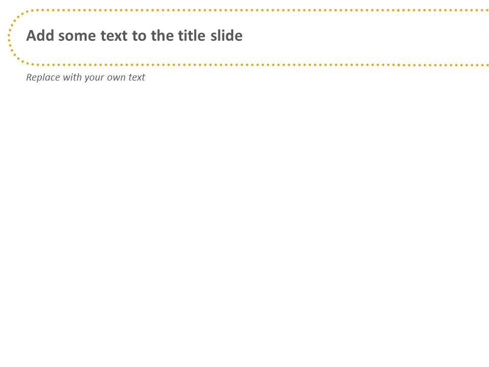 Free Powerpoint Sample - Orange Borders