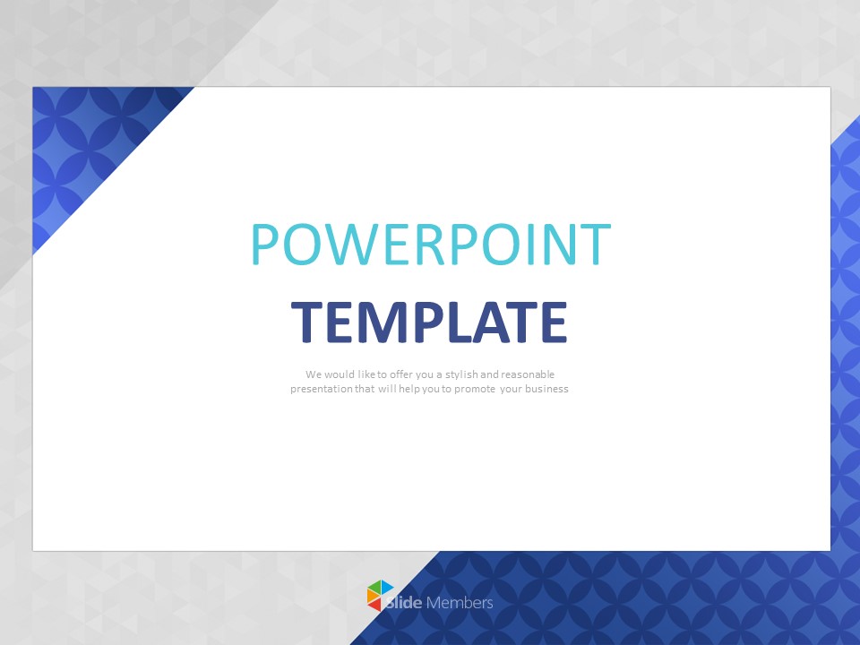 Free PPT Sample - Blue pattern