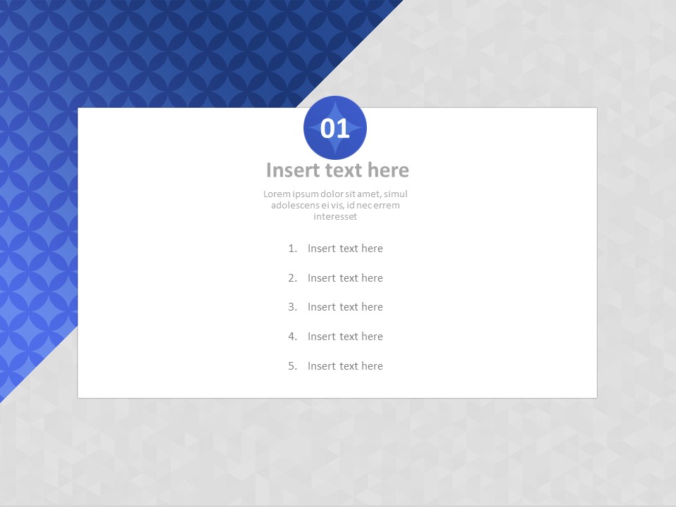 Free PPT Sample - Blue pattern