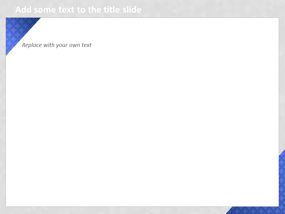 Free PPT Sample - Blue pattern