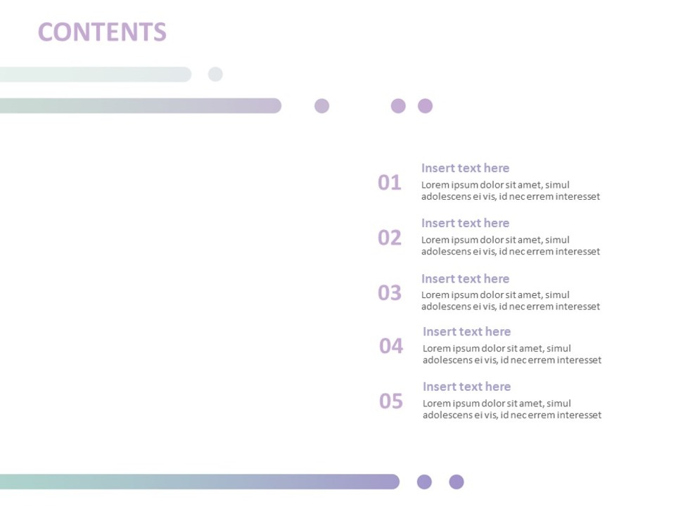 Free PPT Sample - Purple Simple Line
