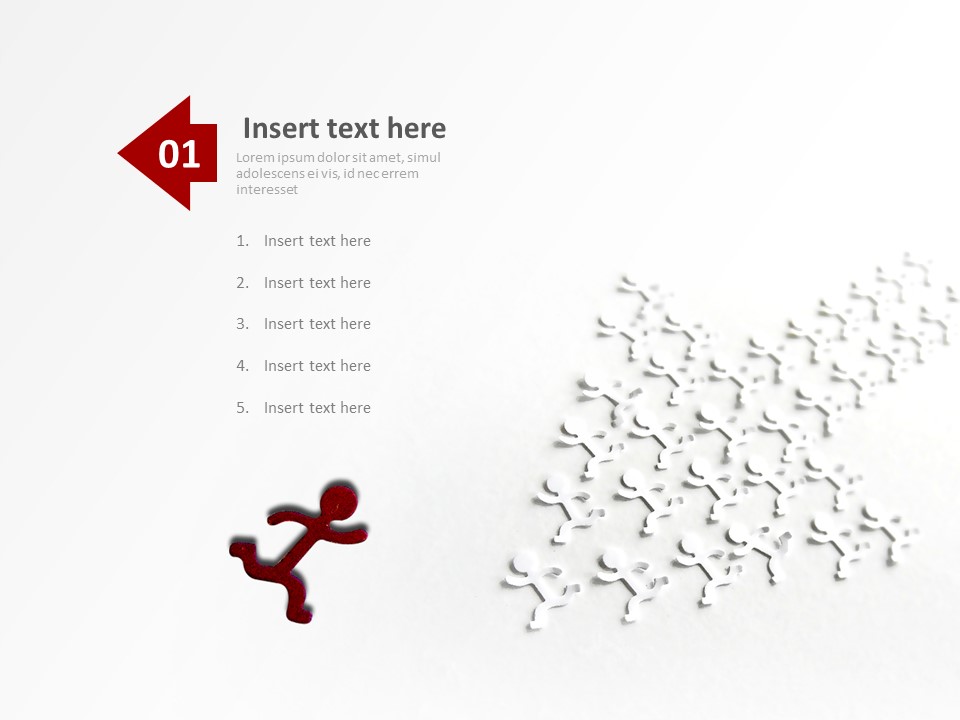 Free PPT Template - Running Arrows