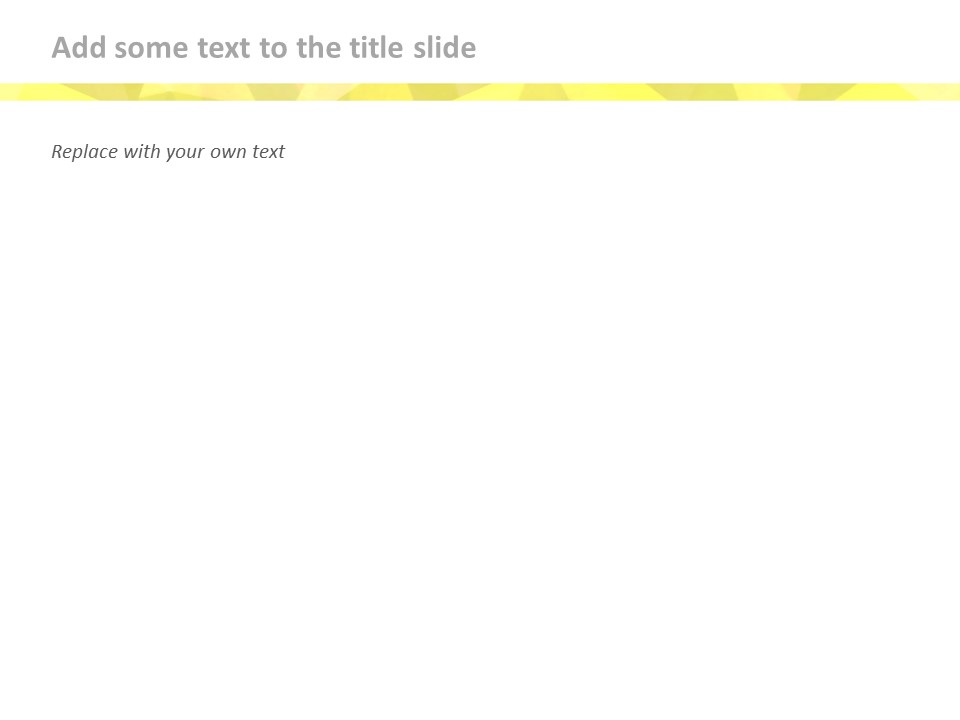 Free PPT Template - Sparkling Triangles With Pastel Gradation Effect