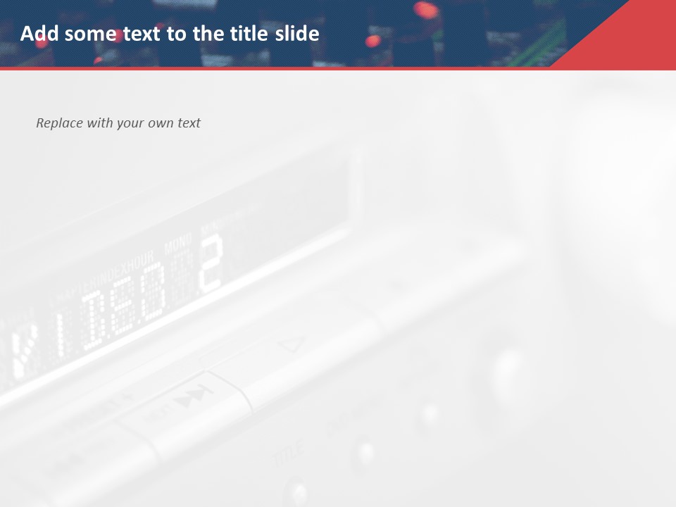 Free Presentation Templates - Audio System