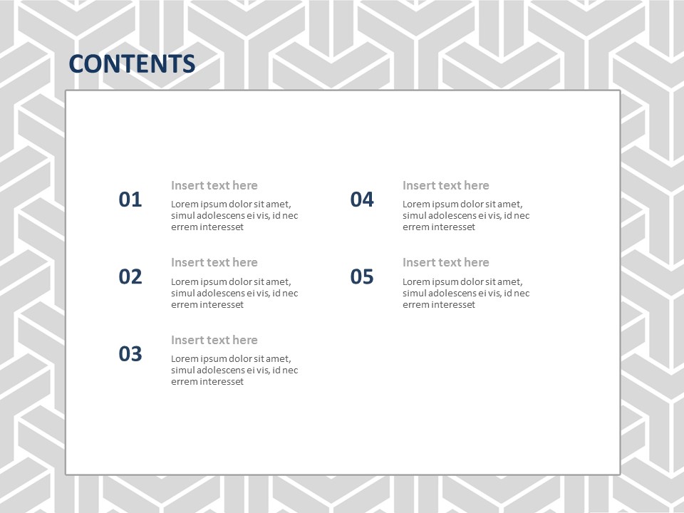 Gray Hexahedron Pattern - Free Presentation Templates|PPT|Slides