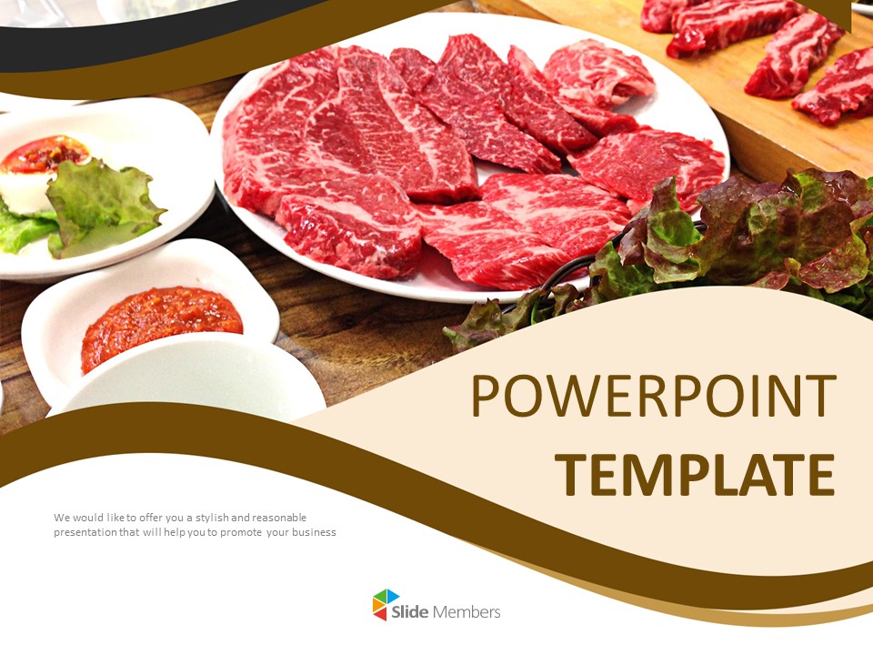 Roasted Beef - Free Powerpoint Template