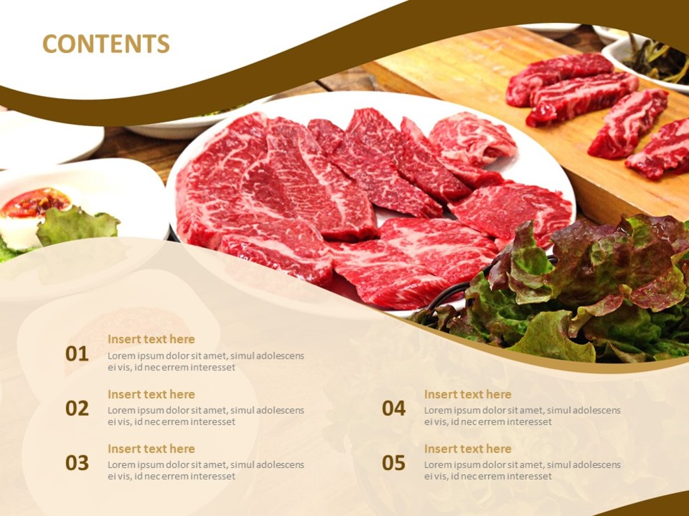 Roasted Beef - Free Powerpoint Template