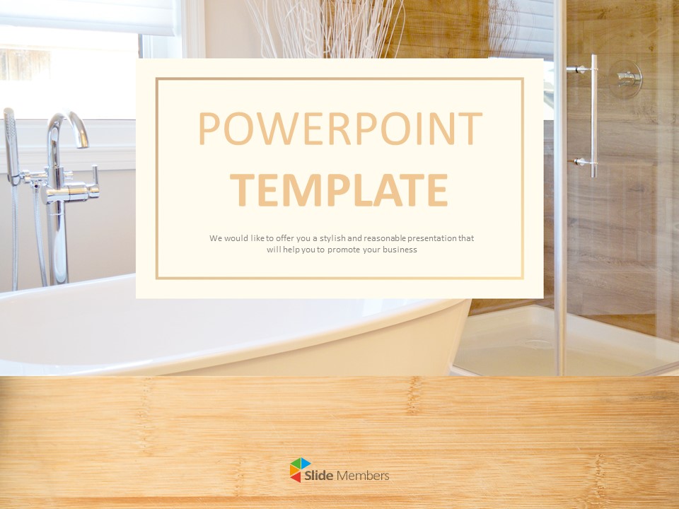 White Bathtub - Free PPT Template