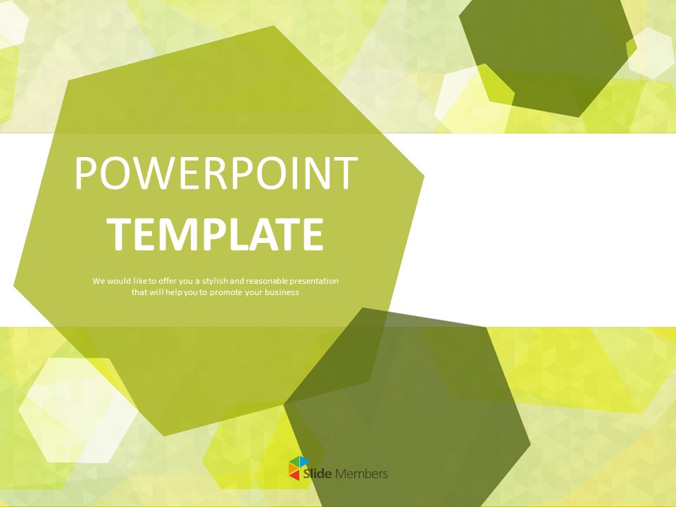 Yellow Green Hexagon - Free Design Template