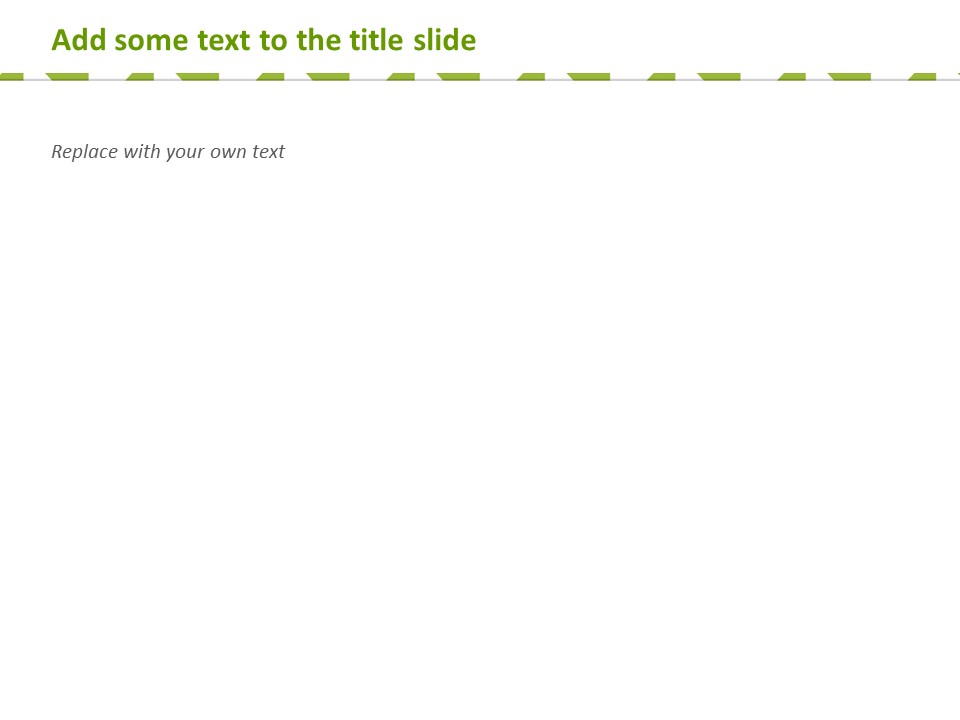 Yellow Zigzags / Yellow Green Dots - Free PPT Template|Slides