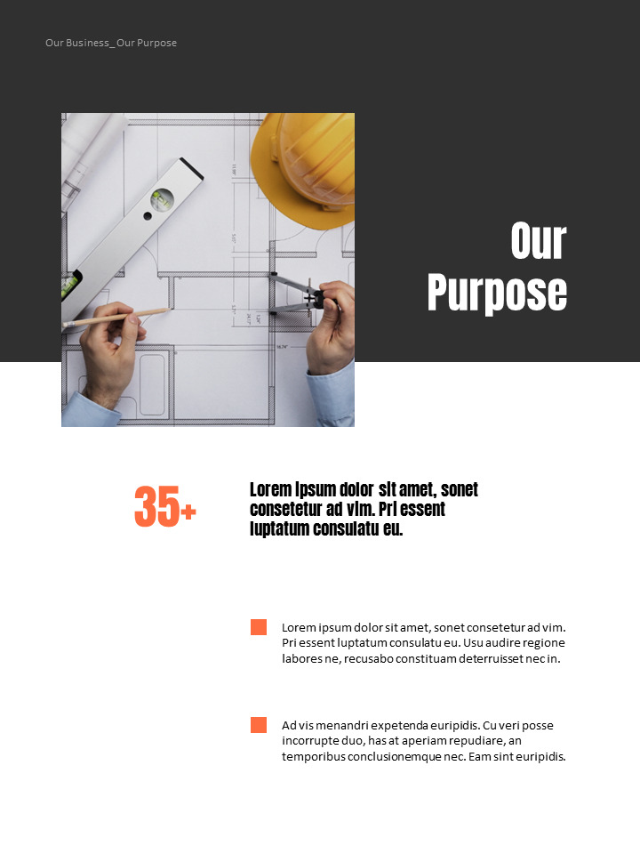 Architecture Annual Report Template PowerPoint Theme