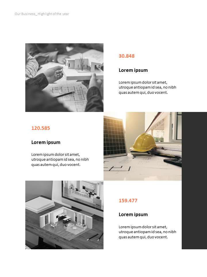 Architecture Annual Report Template PowerPoint Theme