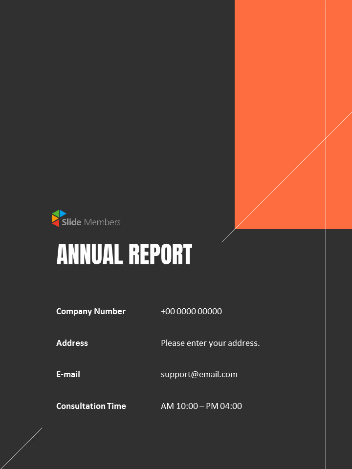 Architecture Annual Report Template PowerPoint Theme