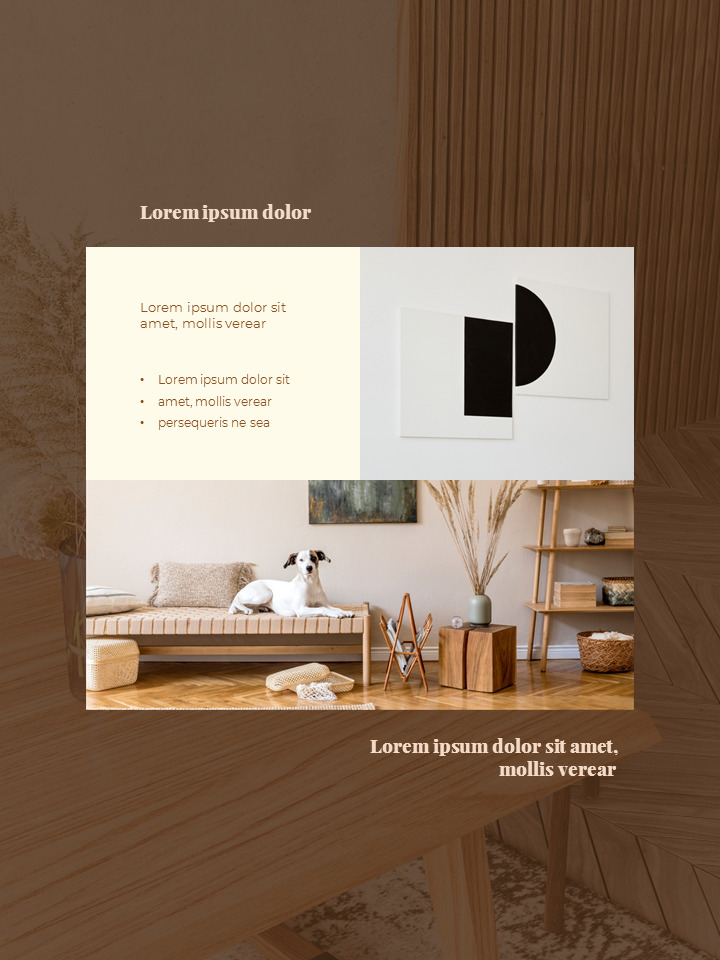 Wooden Interior Vertical Layout slides presentation
