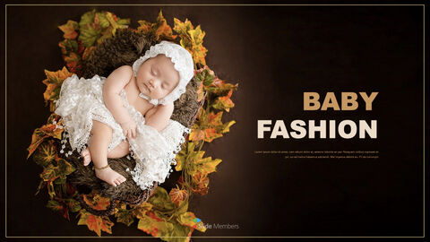 Baby Fashion presentation slide design|Education|Keynote