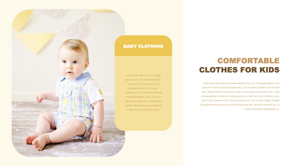 Baby Fashion presentation slide design|Education|Keynote
