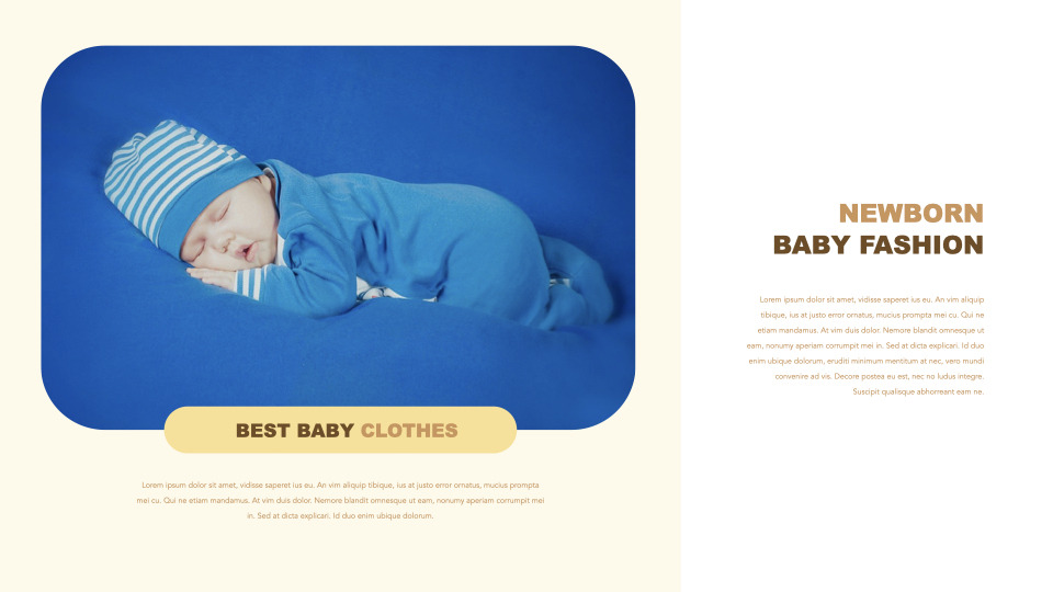 Baby Fashion presentation slide design|Education|Keynote