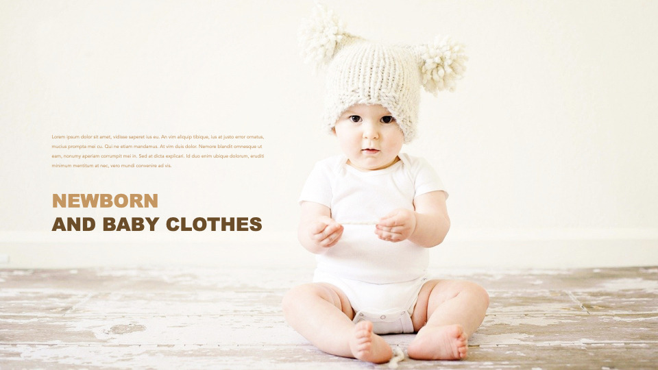 Baby Fashion presentation slide design|Education|Keynote