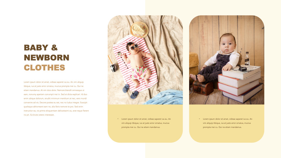 Baby Fashion presentation slide design|Education|Keynote