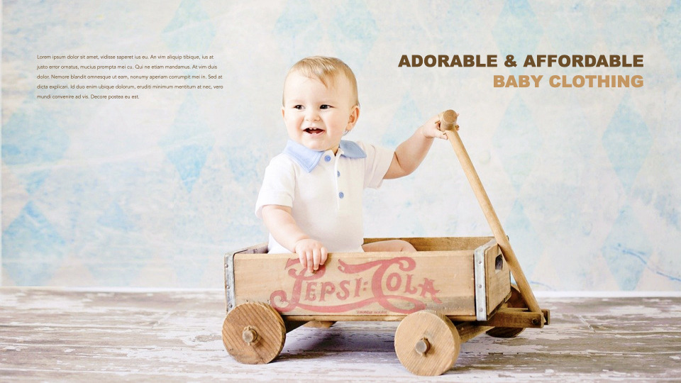 Baby Fashion presentation slide design|Education|Keynote