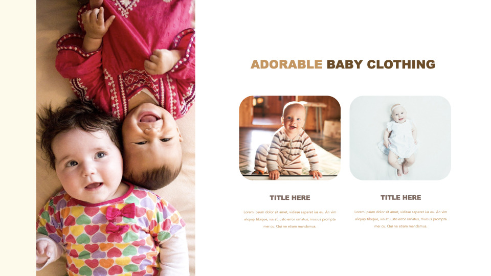 Baby Fashion presentation slide design|Education|Keynote