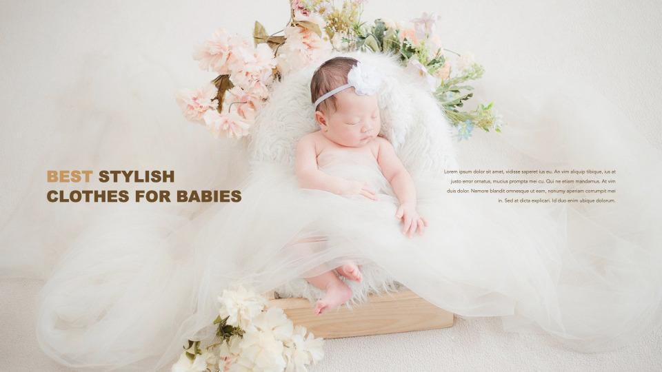 Baby Fashion presentation slide design|Education|Keynote