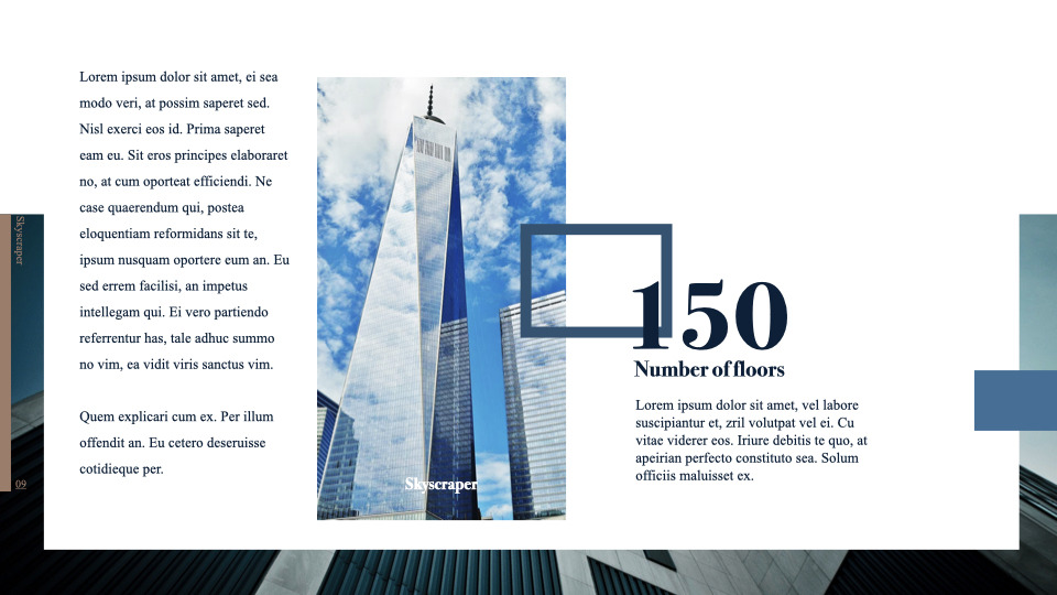 Beautiful City Skyscraper PPTX Keynote