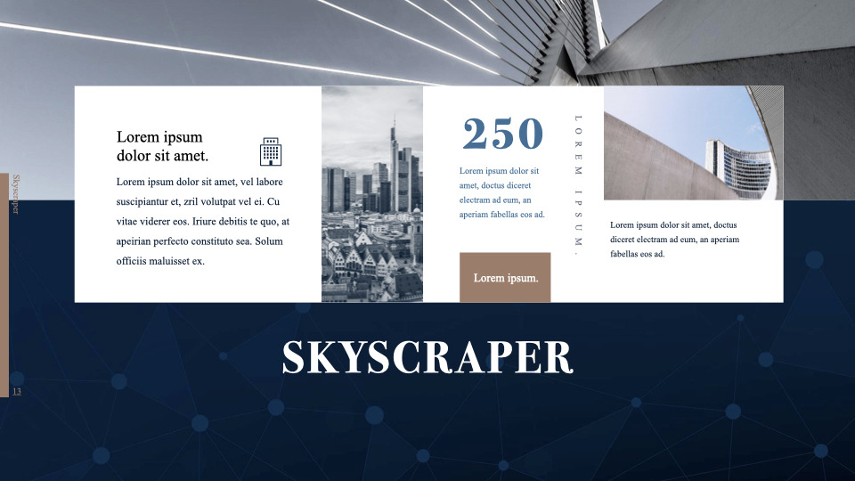 Beautiful City Skyscraper PPTX Keynote