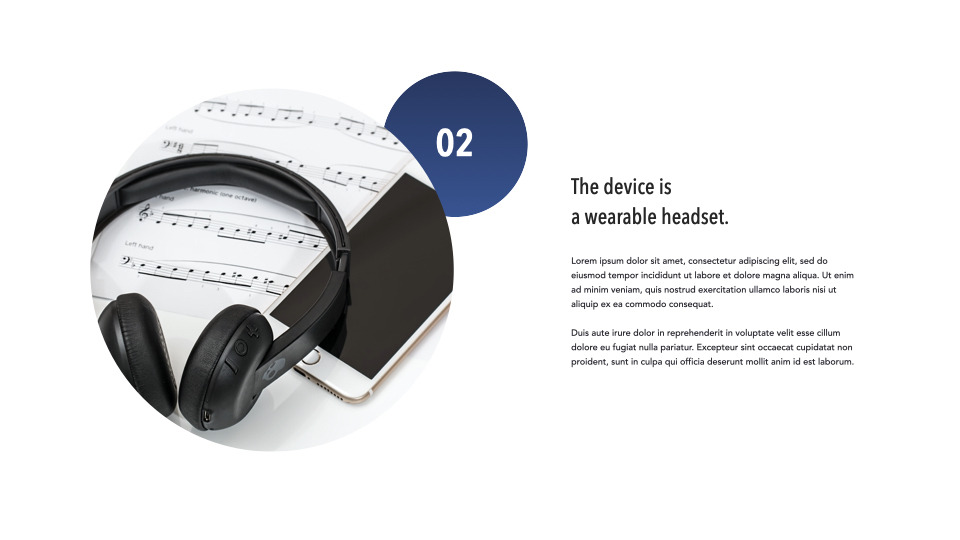 Earphone & Headset professional presentation|IT/Commerce|Keynote