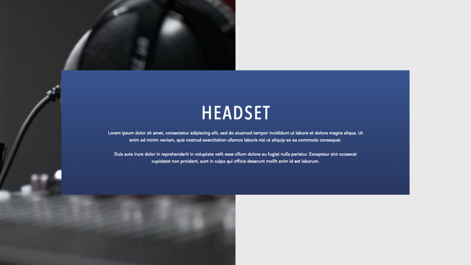 Earphone & Headset professional presentation|IT/Commerce|Keynote